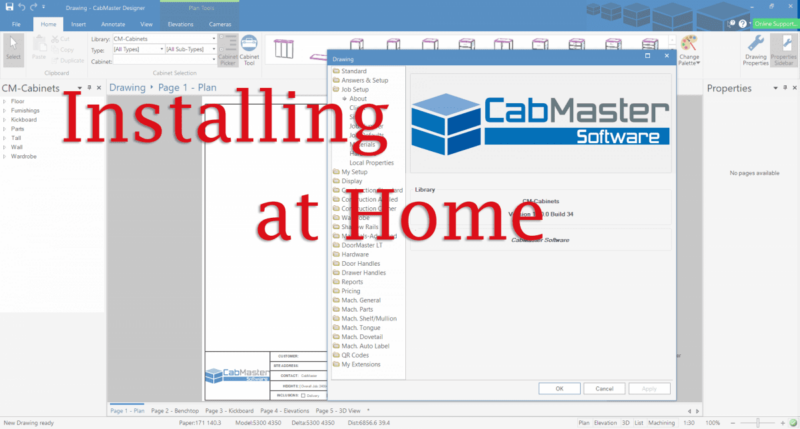Installing CabMaster at Home - CabMaster Software