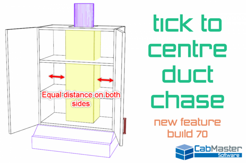 Centre Duct Chase in Wall Rangehood - CabMaster Software
