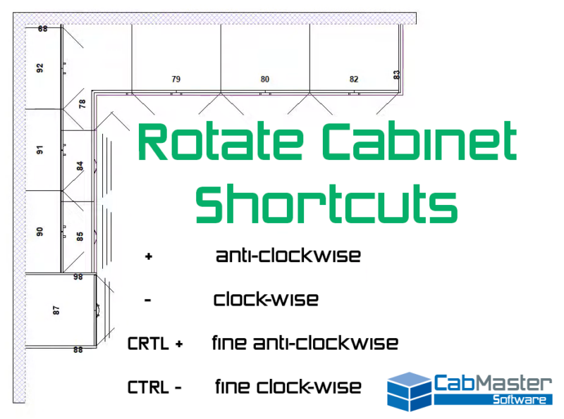 Rotate Cabinet Shortcuts - CabMaster Software