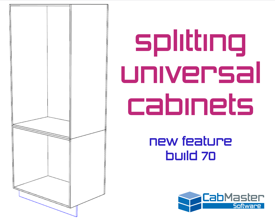 Splitting Universal Cabinets - CabMaster Software