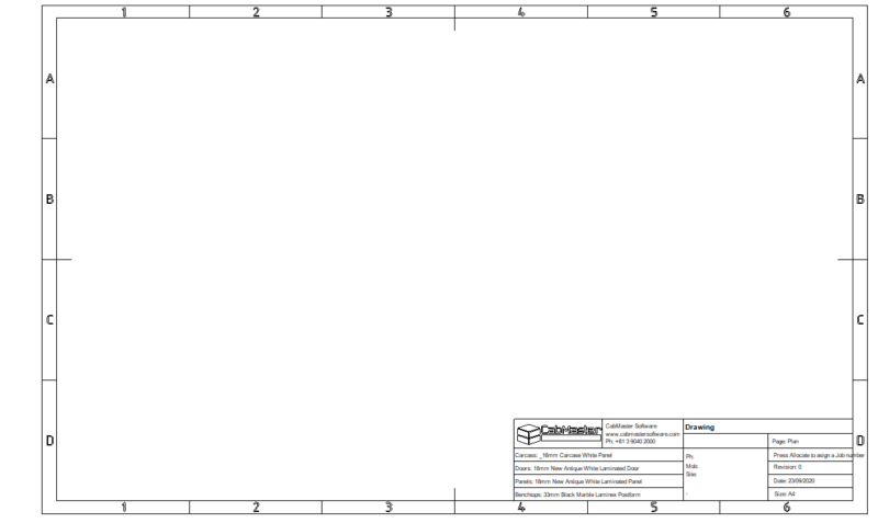Legal Landscape Template - CabMaster Software