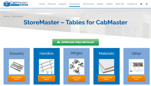Downloads On StoreMaster - CabMaster Software