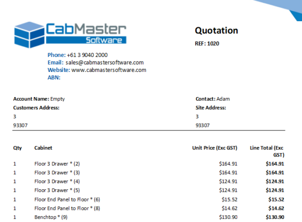 CabMaster Software - CabMaster Software