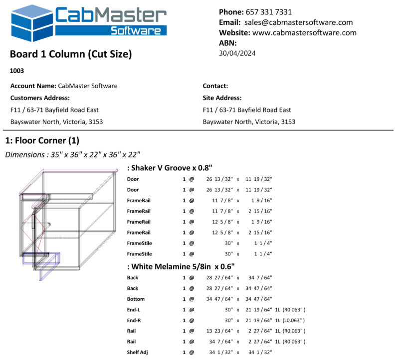 CabMaster Software - CabMaster Software